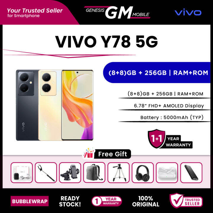 VIVO Y78 5G [8GB RAM 256GB ROM] - Original VIVO Malaysia | Lazada