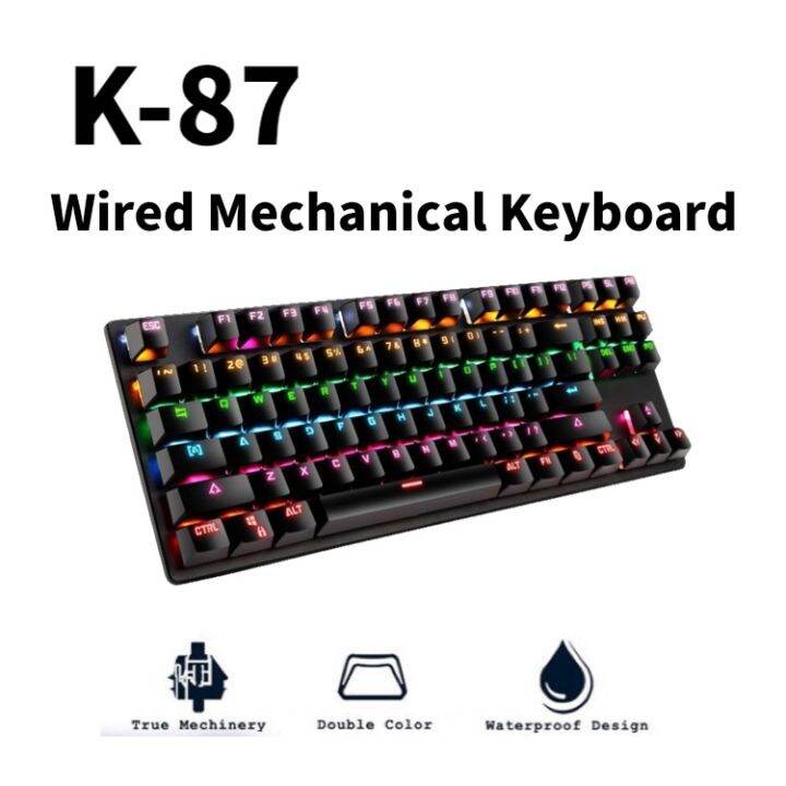 K-87 K-108 Original Mechanical Keyboard 87 Key 104 Key Computer Wired ...