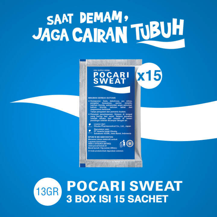 POCARI SWEAT SACHET 13gr 3 box (15 sachet) | Lazada Indonesia
