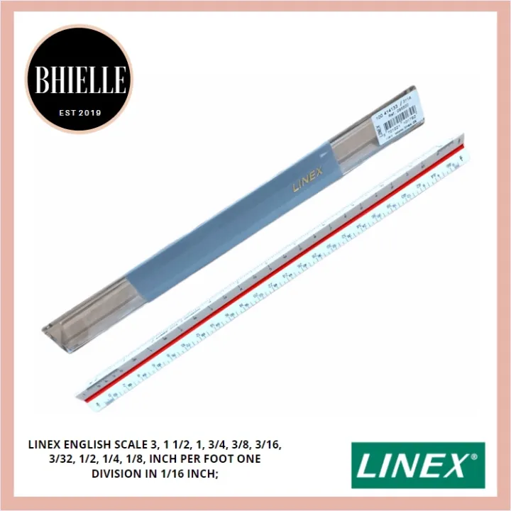 wCKLINEX Metric Triangular Scale English Scale Ruler for Architect and ...