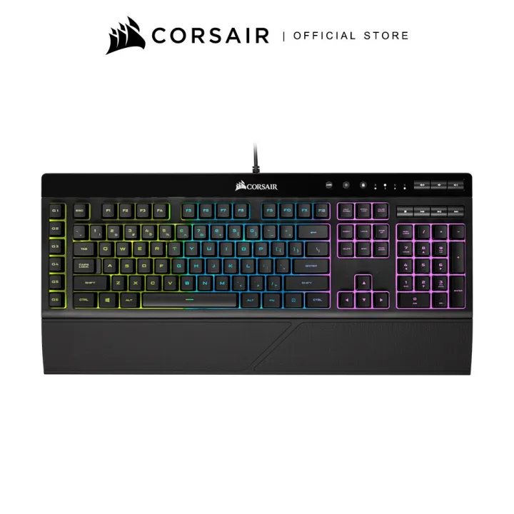 CORSAIR K55 RGB KEYBOARD GAMING RUBBER DOME SWITCH THAI LAYOUT | Lazada ...