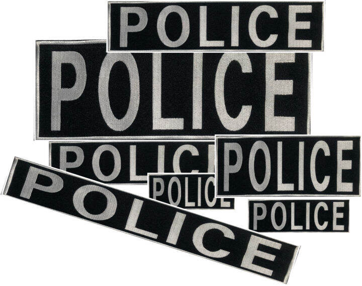 **POLICE** Ribbon, Fully Computerized Embroidered, with VELCRO (Magic ...