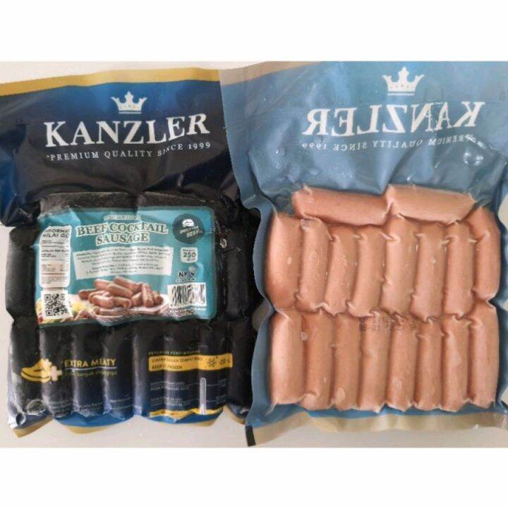 Kanzler Beef Cocktail 250 gr/Kanzler Sosis Sapi mini 250 gram ( Isi 18 ...