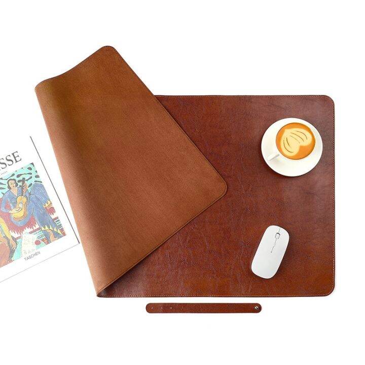 New Large Crystal Leather Mouse Pad Non-slip Office Desk Study Desk ...