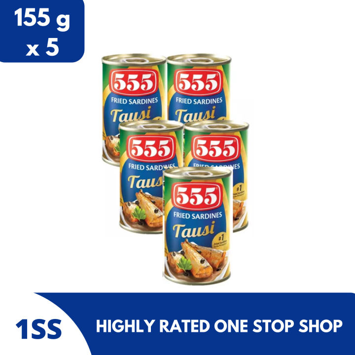555 Fried Sardines With Tausi, 155g set of 5 | Lazada PH