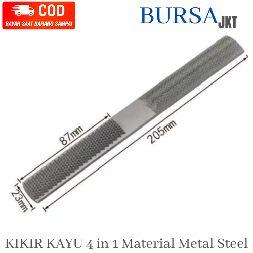 ALAT KIKIR KAYU 4IN1 STEEL PORTABLE METAL SISI HALUS DAN KASAR | Lazada ...