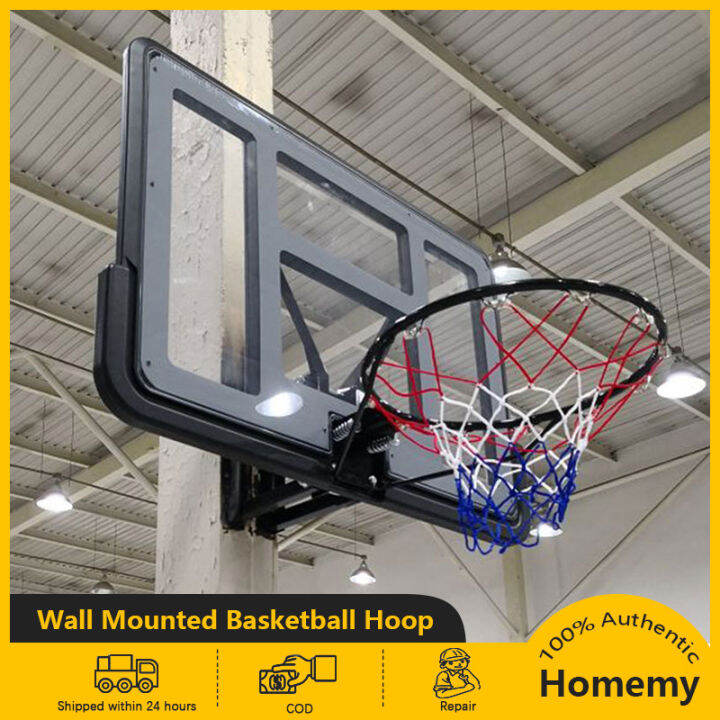 Adult Standard Basketball Hoop Wall-mounted Basketball Rings Indoor and ...