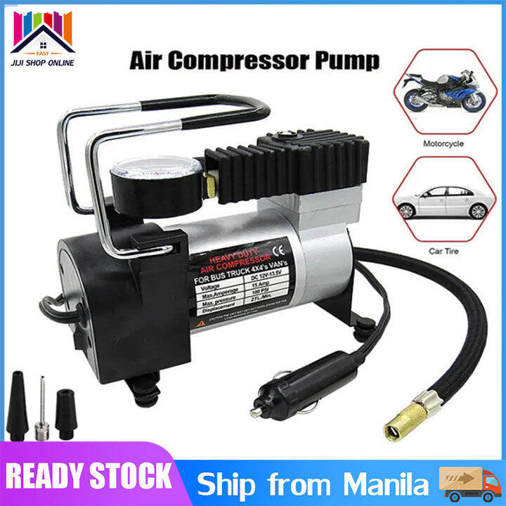 🔝 Original 【24 hours delivery】Air Compressor Portable Tire Inflator For ...