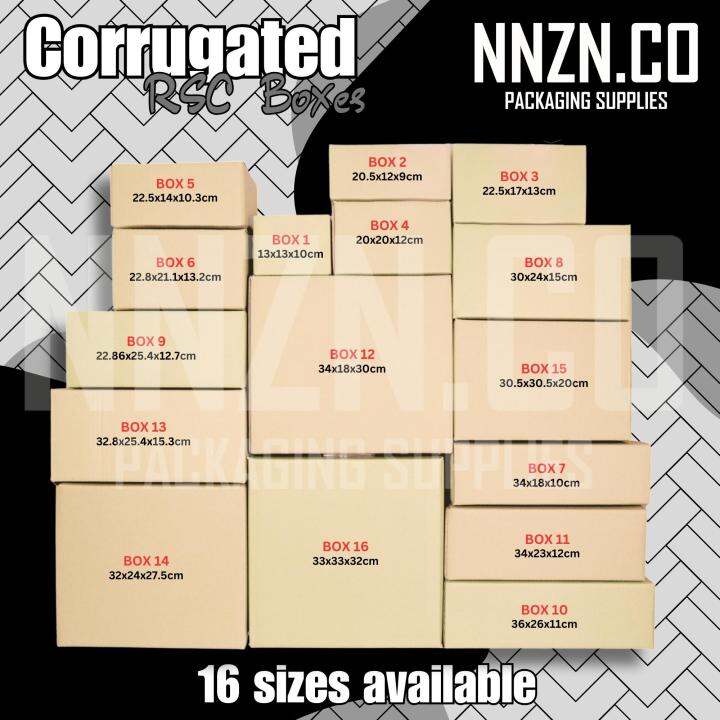 NNZN (16 Sizes Available) Corrugated Box RSC Box Shipping Box Packaging ...