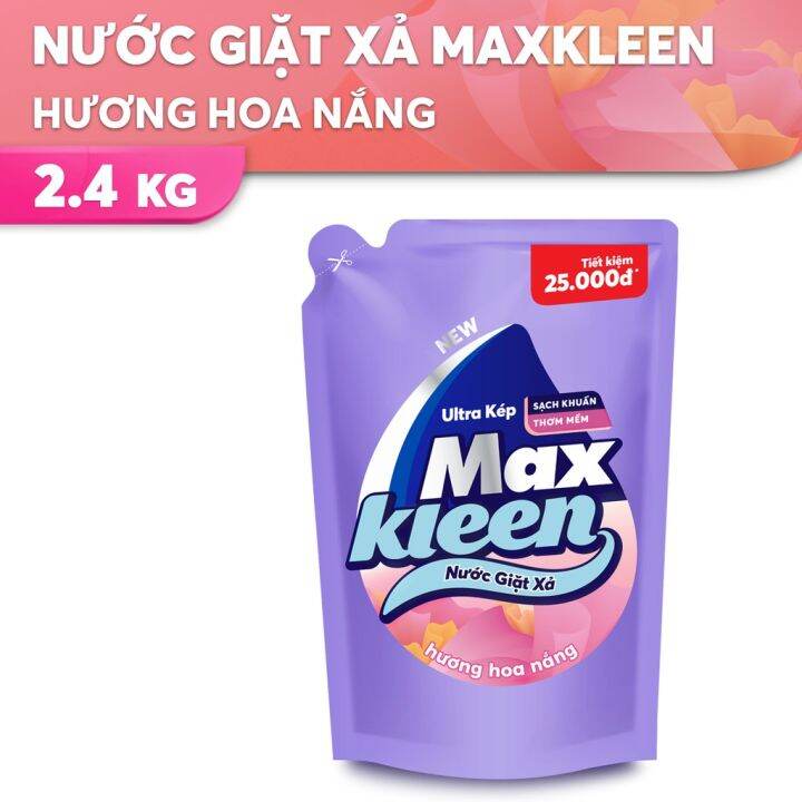 Nước giặt xả Max Kleen 2,4KG đủ Hương | Lazada.vn