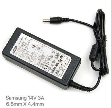 Laptop charger Samsung 14V 3A ( 6.5mm X4.4mm ) for Samsung Monitor ...
