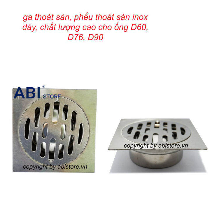 HỐ GA THOÁT SÀN INOX HÀNG DÀY ĐẸP d60 d76 d90, PHỄU THU SÀN INOX, GA ...
