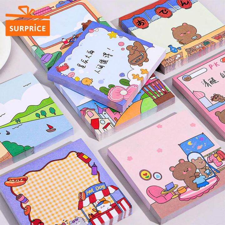 Kertas Memo Kotak Karakter / Tempelan Kertas Catatan Memo Note Motif ...