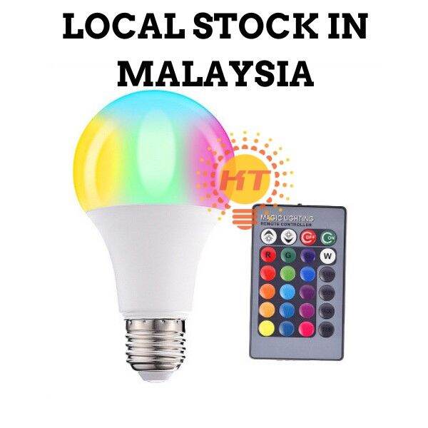 Led RGBW Bulb with Remote Control | Lazada