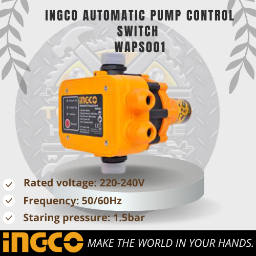 INGCO Original Automatic Pump Control Switch WAPS001 | Lazada PH