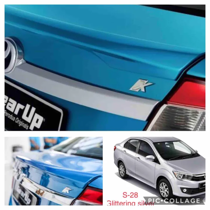Perodua Bezza Gear Up OEM Rear Spoiler With Paint - S28 Glittering ...