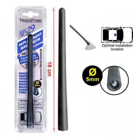antenna NP-29 Replacement Car Stereo Antenna AM / FM 18CM | Lazada