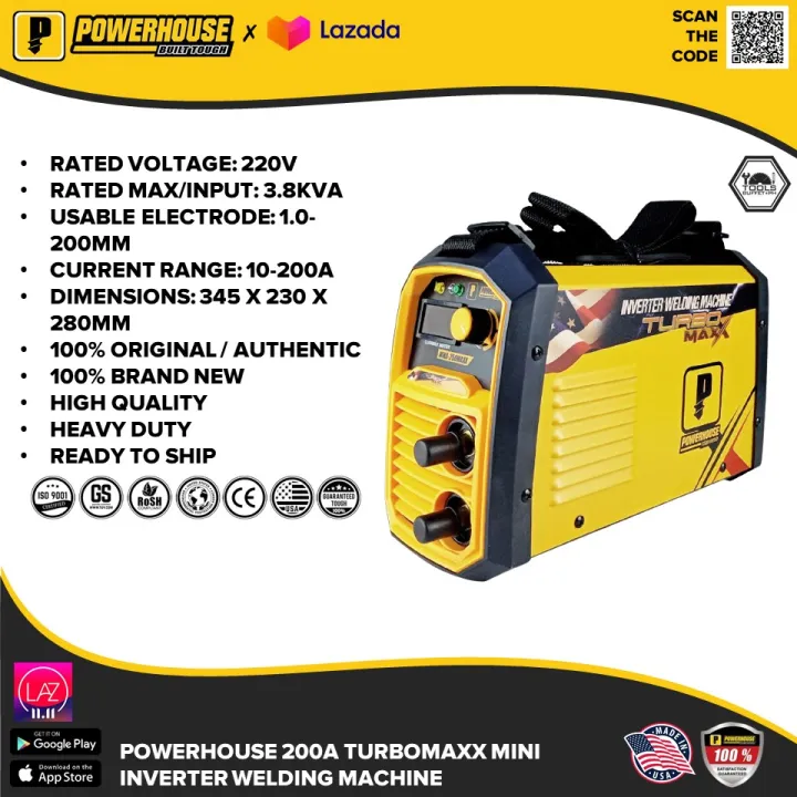 POWERHOUSE 200A TURBOMAXX MINI Inverter Welding Machine | Lazada PH