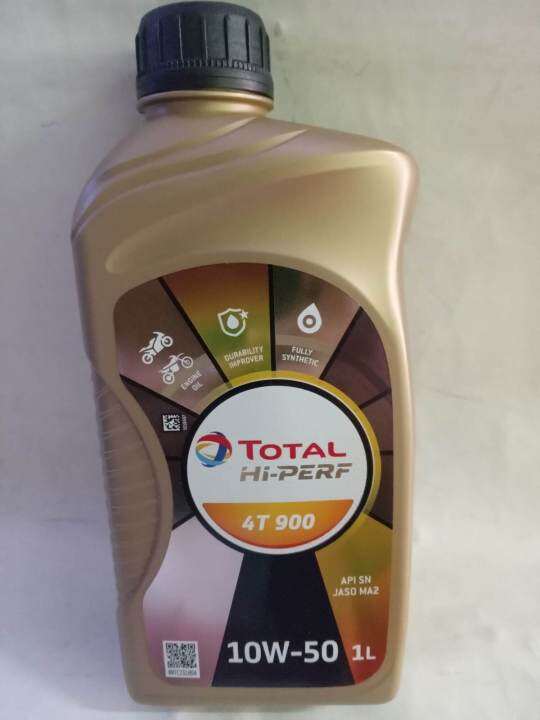 Oli total hi perf 4T 900 10w 50 1 liter | Lazada Indonesia