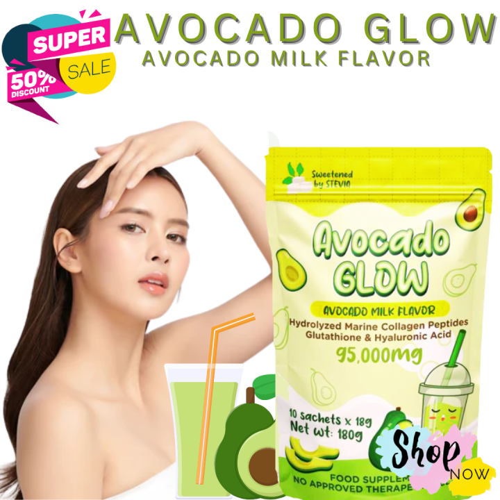 ORIGINAL Avocado Glow,Avocado Milk Flavor Hydrolized Marine Collagen ...