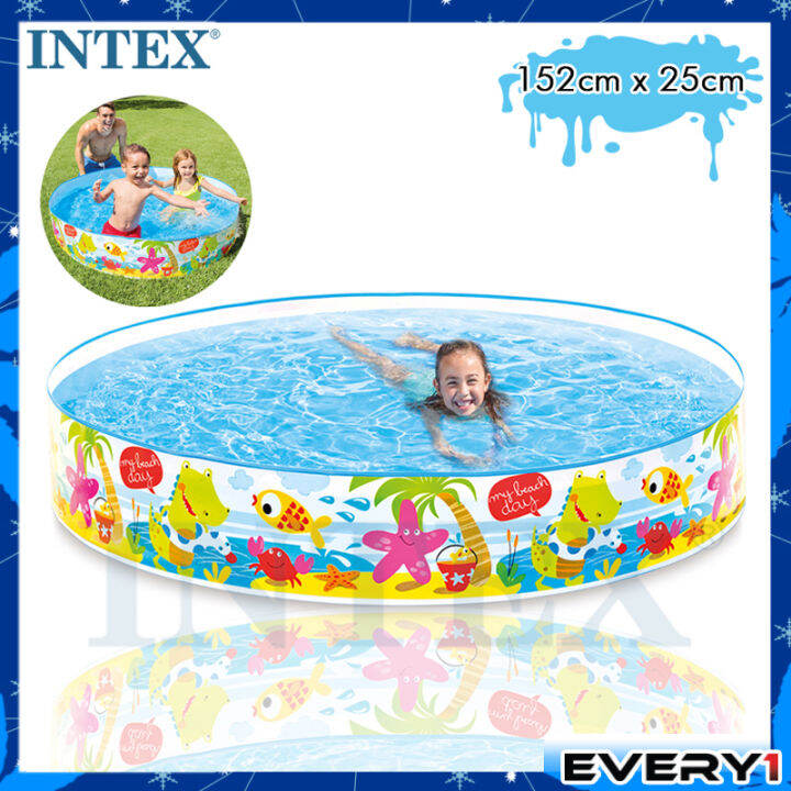 INTEX 56451 Kids Swimming Pool Children Play Pool Round Swimming Pool ...