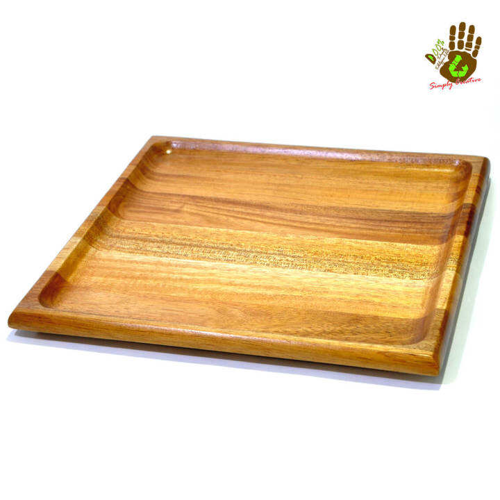 Simply Creative Wooden Square Tray, Serving Plate, Wood Plate | Lazada PH