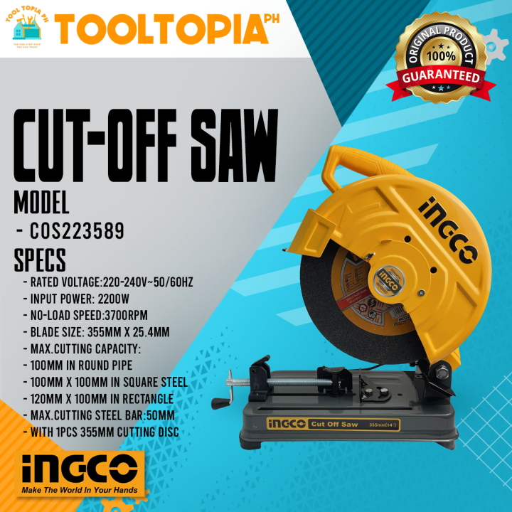 INGCO Cut-Off Saw COS223589 High Quality Brands ♦Tool Topia PH♦ | Lazada PH