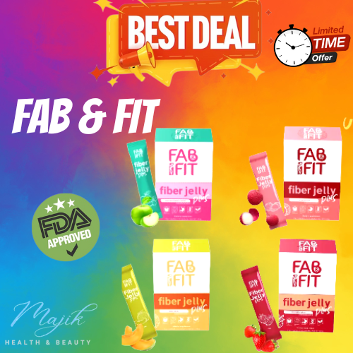 Fab & Fit Fiber Jelly 100% Original 1 box (10 sachets) | Lazada PH