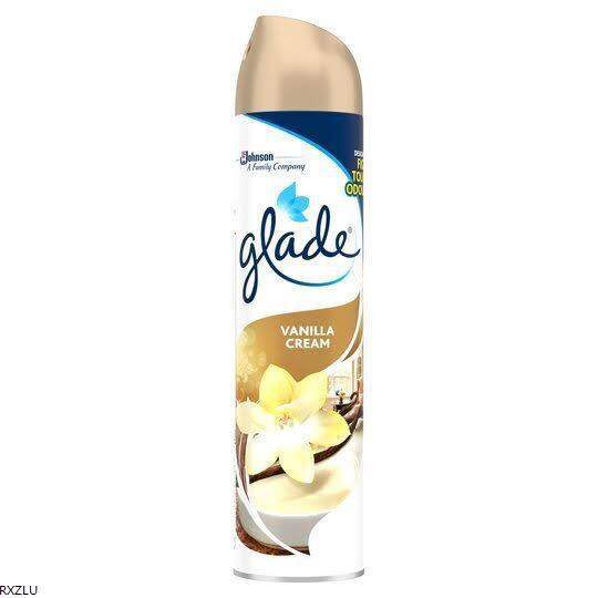 Glade Vanilla Cream Aerosol Spray 300ml, Designed to Fight Tough Odours ...