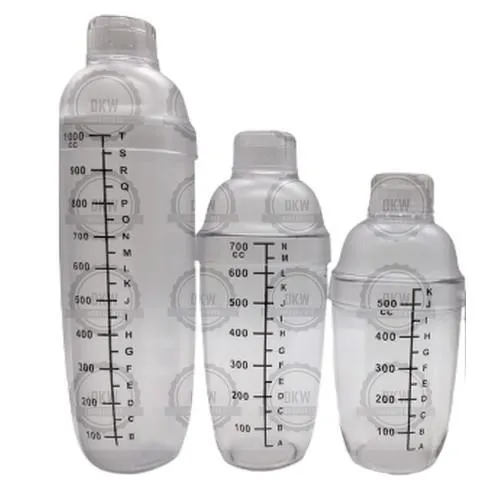 ML Graded Acrylic Double Jigger Shaker 20/40cc 530ml 700ml 1000ml for ...