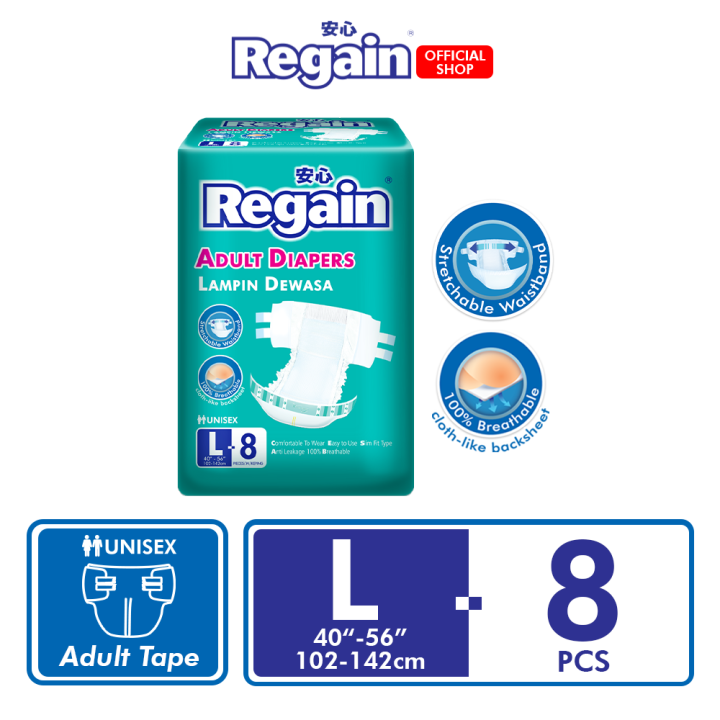 REGAIN ADULT DIAPERS L8 | Lazada