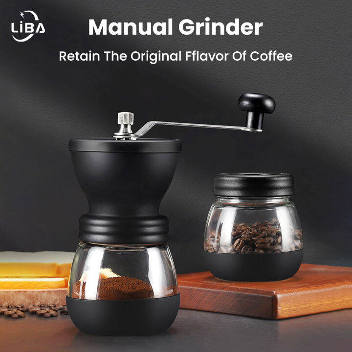 LIBA Coffee Maker Portable Manual Coffee Grinder Coffee Bean Grinding ...