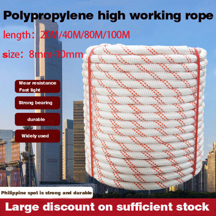 [READY STOCK] Length 20/40/60/80/100M, diameter 8-10mm white lifting ...