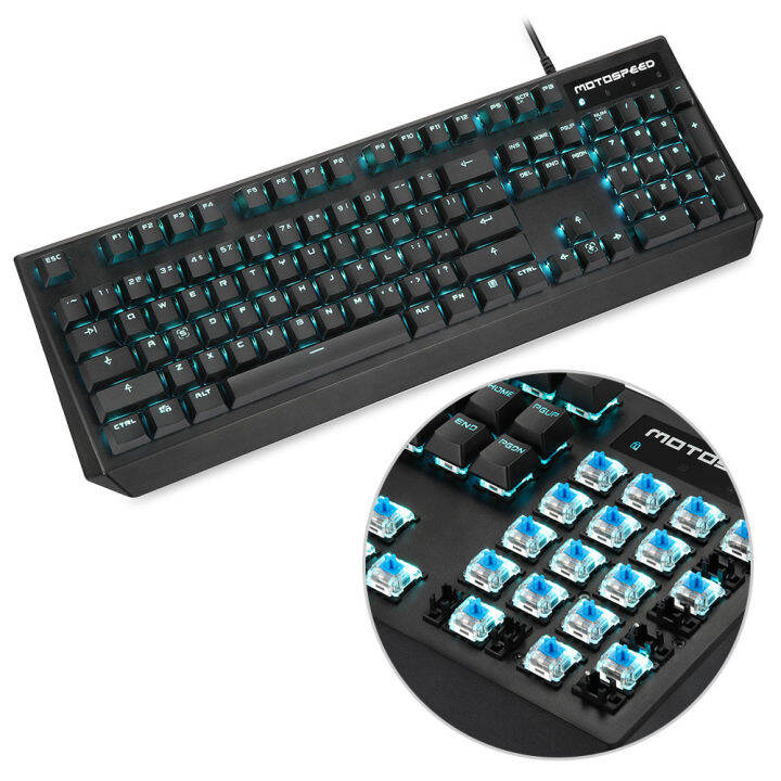 Motospeed CK95 104 Keys Wired Gaming Mechanical Keyboard Mechanical ...