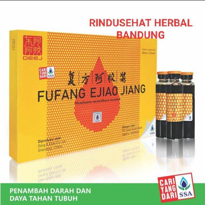 FUFANG EJIAO JIANG 12 BOTOL OBAT DEMAM BERDARAH THROMBOSIT DAYA TAHAN ...