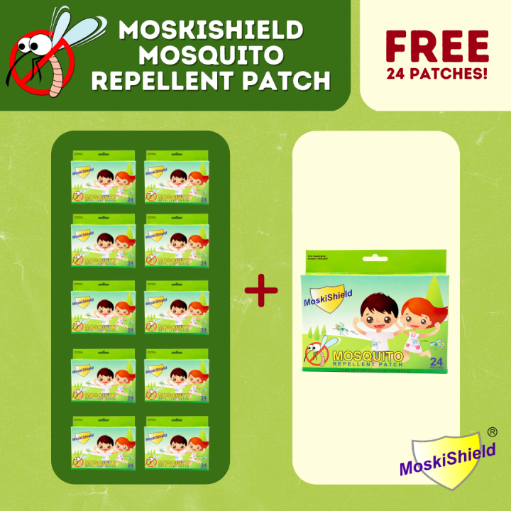 [10 boxes + FREE 1 box] MoskiShield Mosquito Repellent Patch 10 Boxes ...