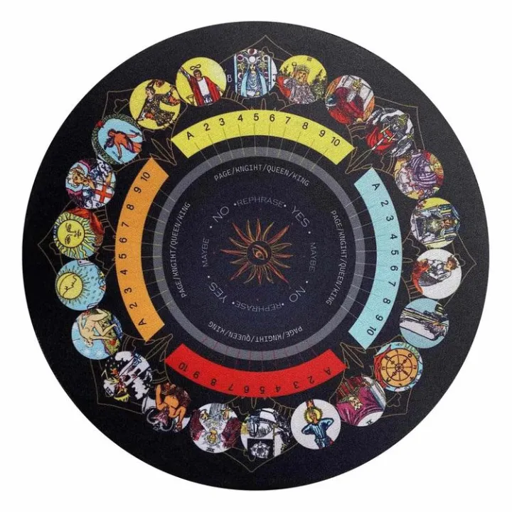 Divination Board - Round Pendulum Mat - Rubber Pendulum Divining Mat, 8 ...