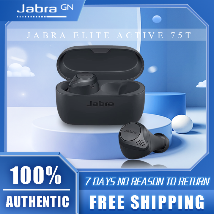 【100% Authentic】Jabra Elite 75t True Wireless Earbuds With Active Noise Cancellation - Speaker ...