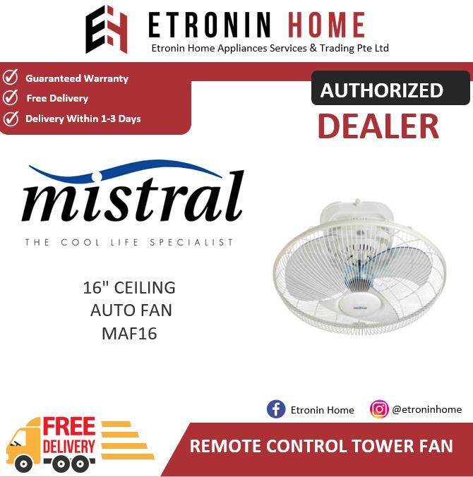 MISTRAL 16" CEILING AUTO FAN MAF16F | Lazada Singapore