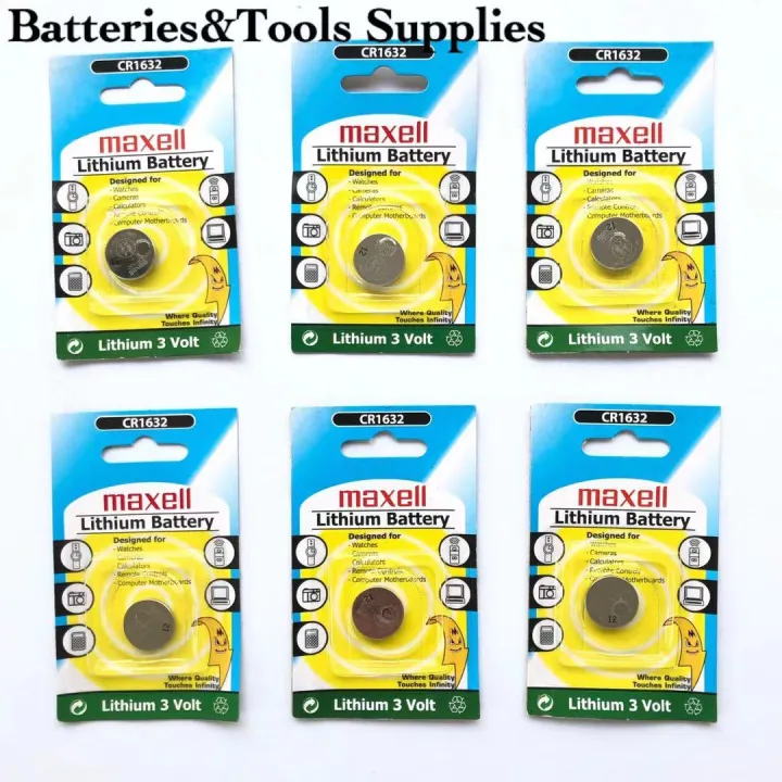 CR1632 Maxell Original Lithium Battery 3v(1Piece) | Lazada PH
