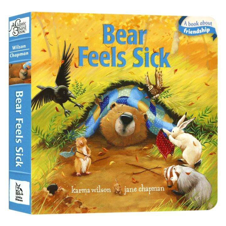 Bear is sick English original Bear Feels Sick cardboard book Wu Minlan ...