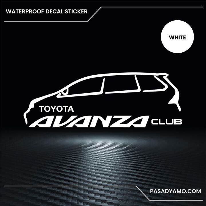 stiker avanza club sticker mobil toyota avanza club | Lazada Indonesia