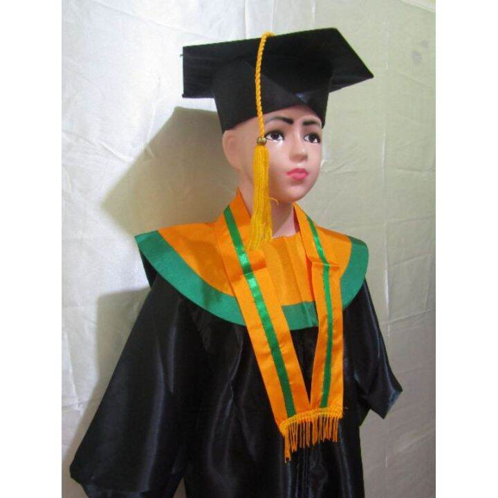 PAKAIAN SERAGAM TOGA WISUDA ANAK TK PAUD KUNING EMAS HIJAU ORIGINAL 100 ...