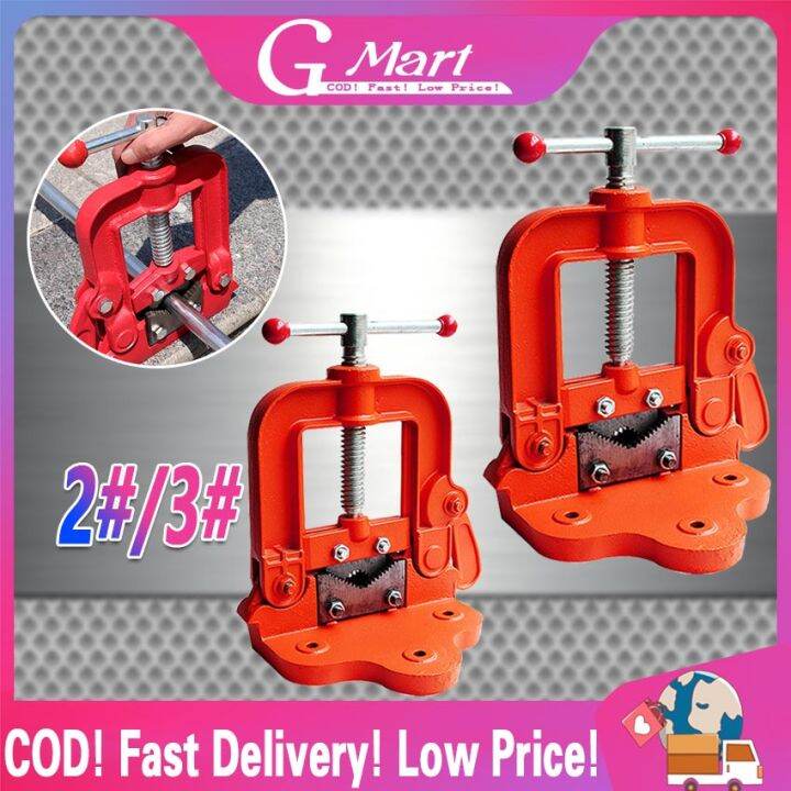 Pipe Plumbing Vise Bench Pipe Vice Yoke Hinged Clamp on Type Threader ...