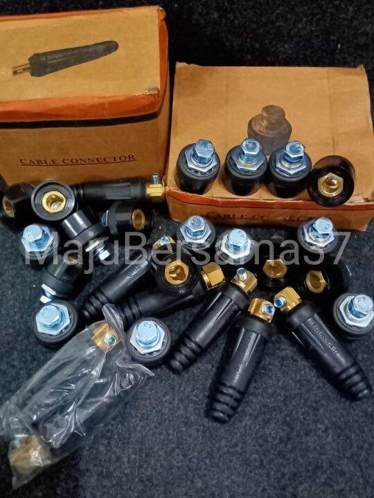 Konektor Connector Kabel Mesin Las 35-50mm Male harga satuan konektor ...