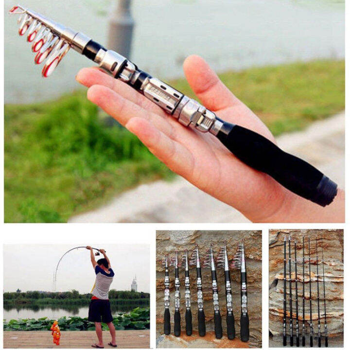 【COD/Ready Stock】Portable Super Hard Fishing Rod mini Fishing Rod 1M-2 ...
