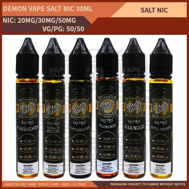 Demon Vape Salt Nic 30ML 4 Horsemen (20 MG, 30 MG, 50 MG) Vape Juice E ...