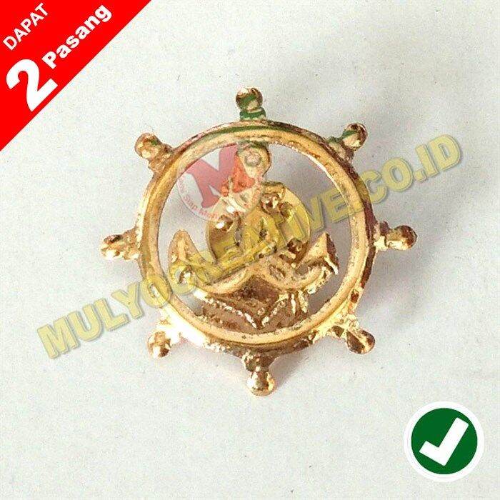 Pin Sekolah Pelayaran Maritim Model Monogram Jangkar - Lencana Krah ...