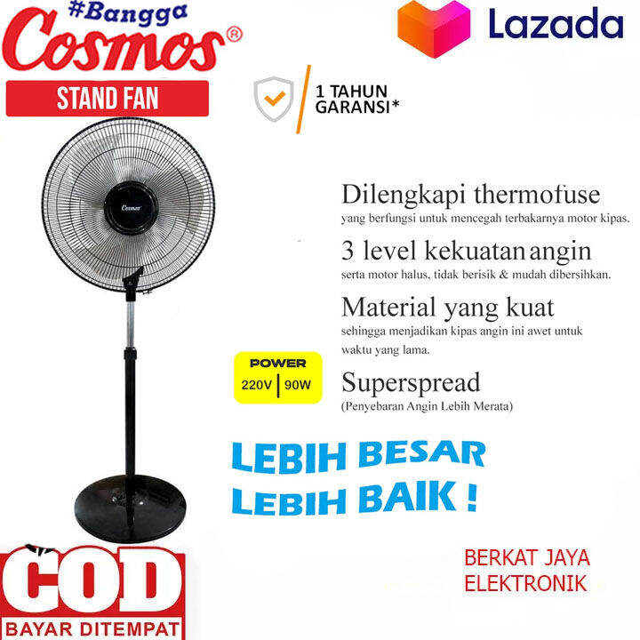 HARGA PROMO!! COSMOS 18-TIF STAND FAN 18 INCH / KIPAS ANGIN BERDIRI ...