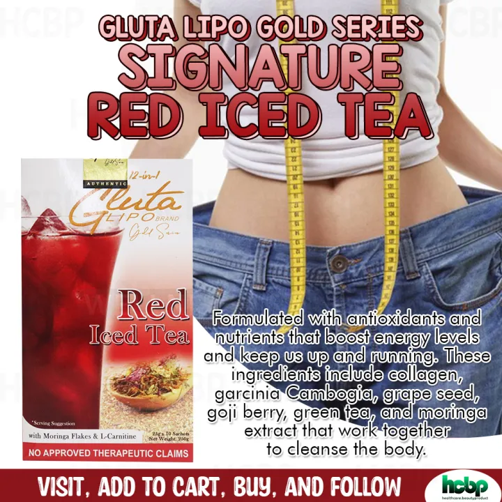 Gluta Lipo Gold Series Red Iced Tea Drink | Lazada PH
